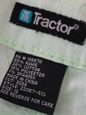 Bottoms | Mint Green Tractor Kids Jean Shorts Size 12 | Poshmark